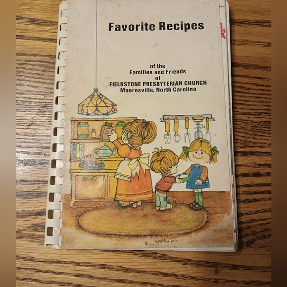 Kitchen | Vintage Cookbook With Illustrated Cover | Poshmark